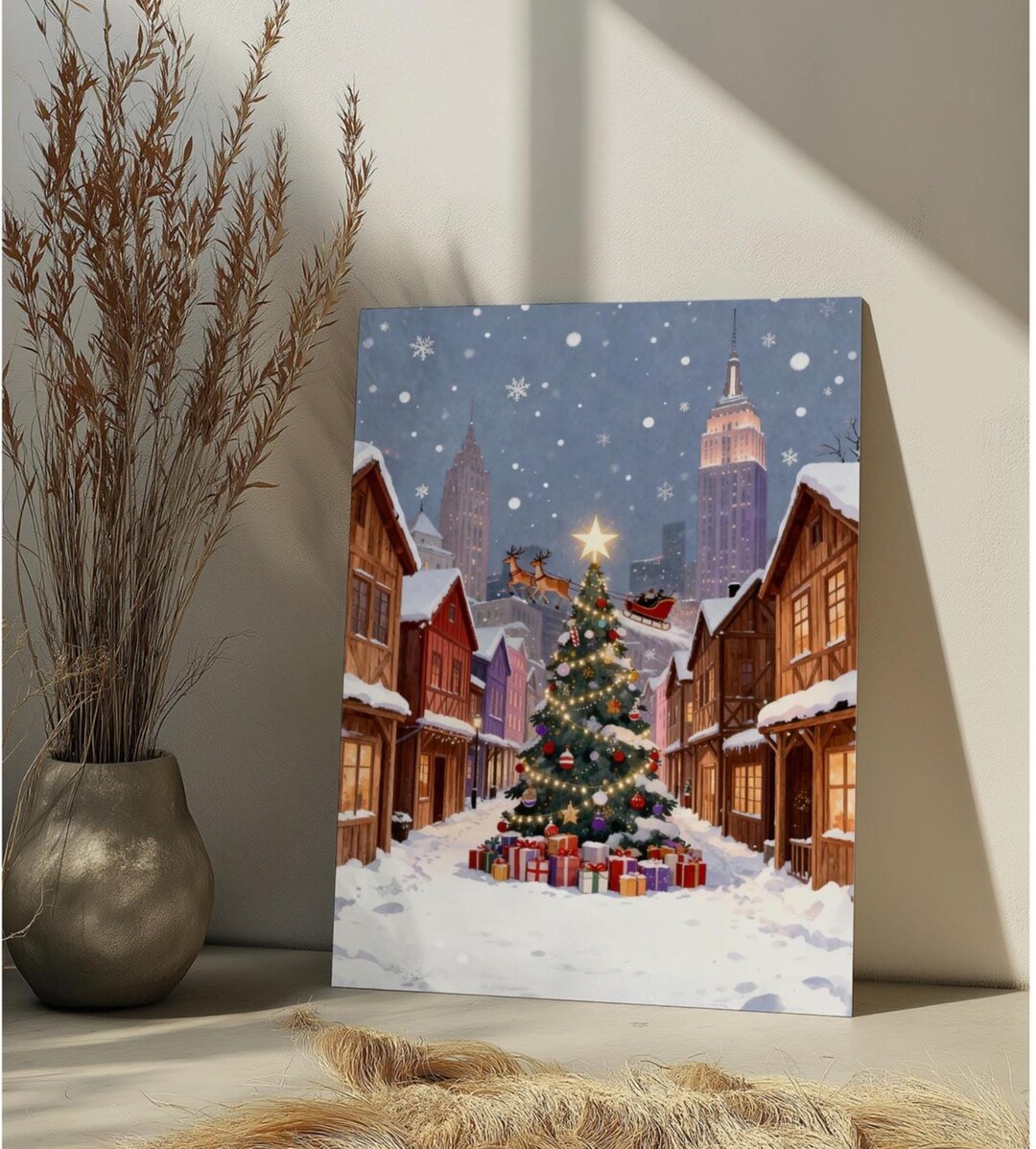 Christmas Paint by Number Kit Christmas Tree Acrylic DIY Paint by ...