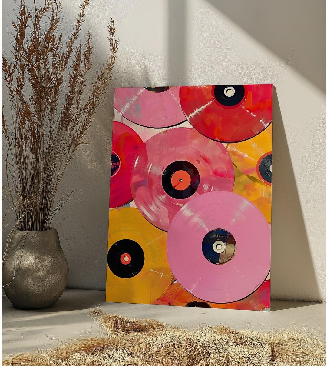 Vintage Vinyl Record Paint by Number Kit Retro Acrylic DIY Paint by ...