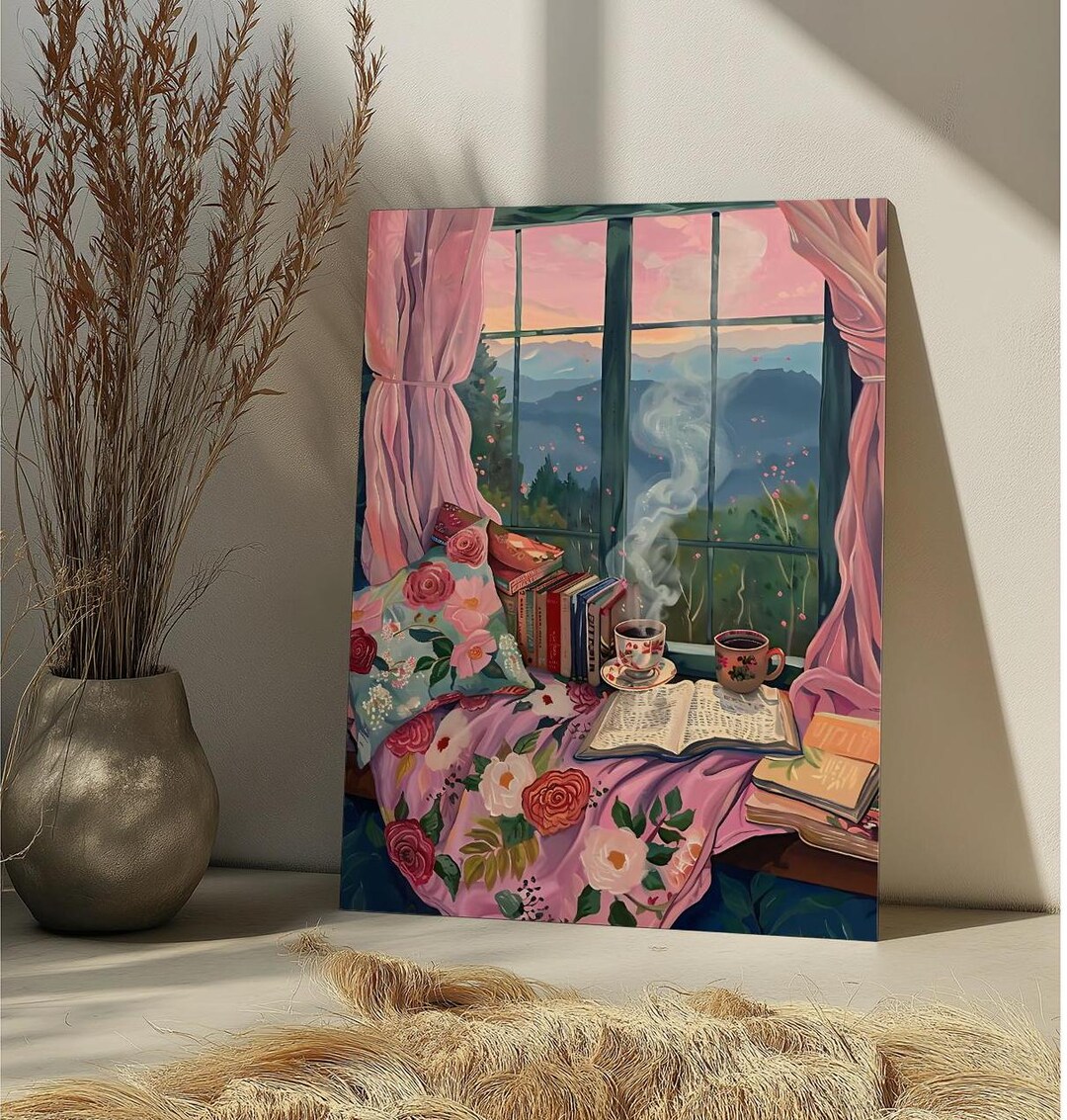 Cozy Reading Nooks Paint by Number Kit Whimsical Book Nook DIY Paint by ...
