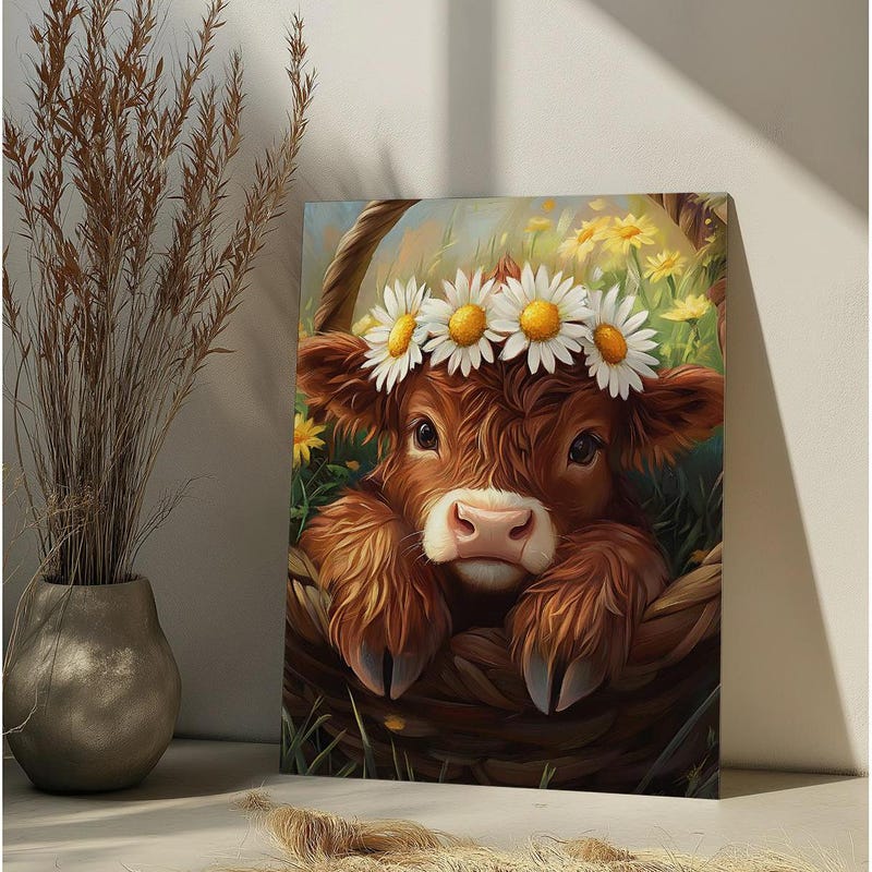 Paint by Number Cow - Etsy