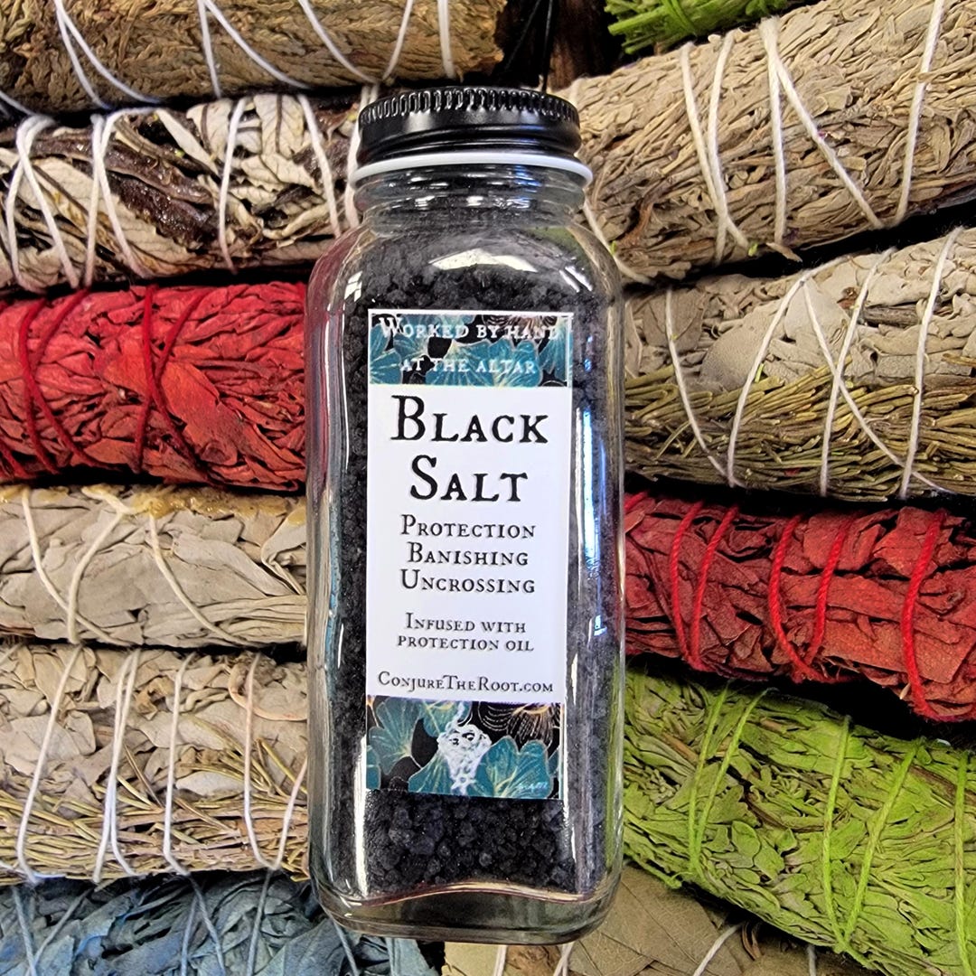 Black Salt, Protection, Banishing, Hoodoo - Etsy