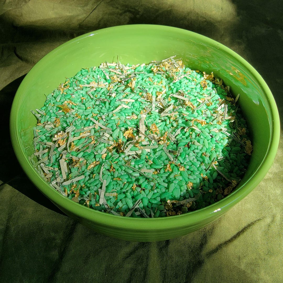 Lucky Green Money Rice, Hoodoo, Rootwork - Etsy