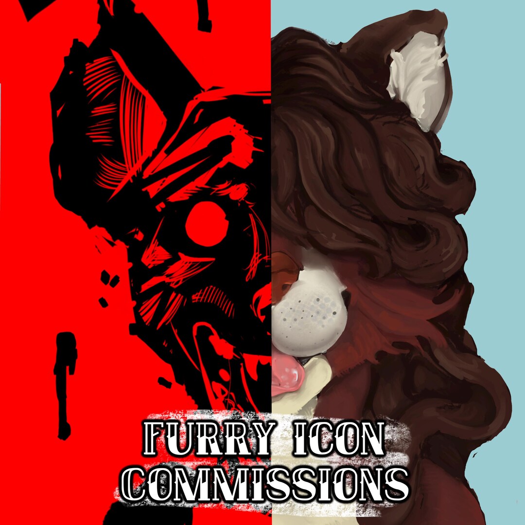 Furry Icon Commissions, Shaded/graphic Fursona Art - Etsy