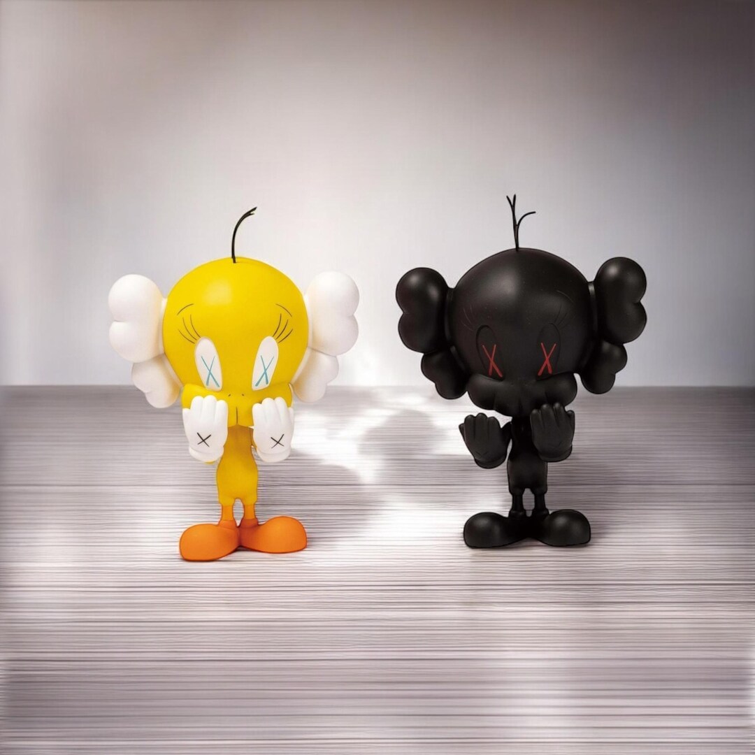 Tweety Kaws Figure Decorative Inspired Kaws Figures Statue Decor ...
