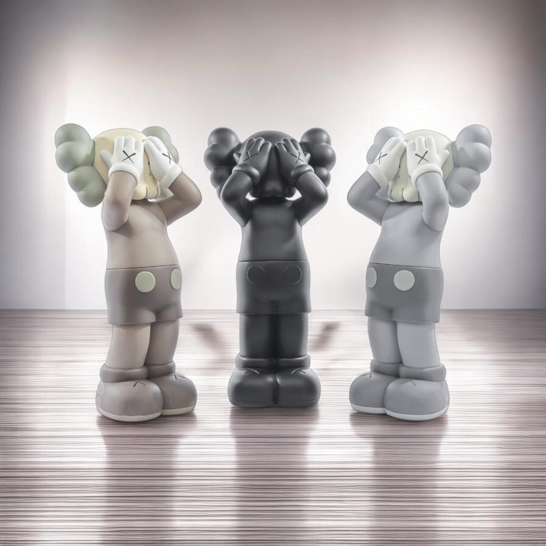 Crying Kaws Figure Decorative Inspired Kaws Figures Statue Decor ...