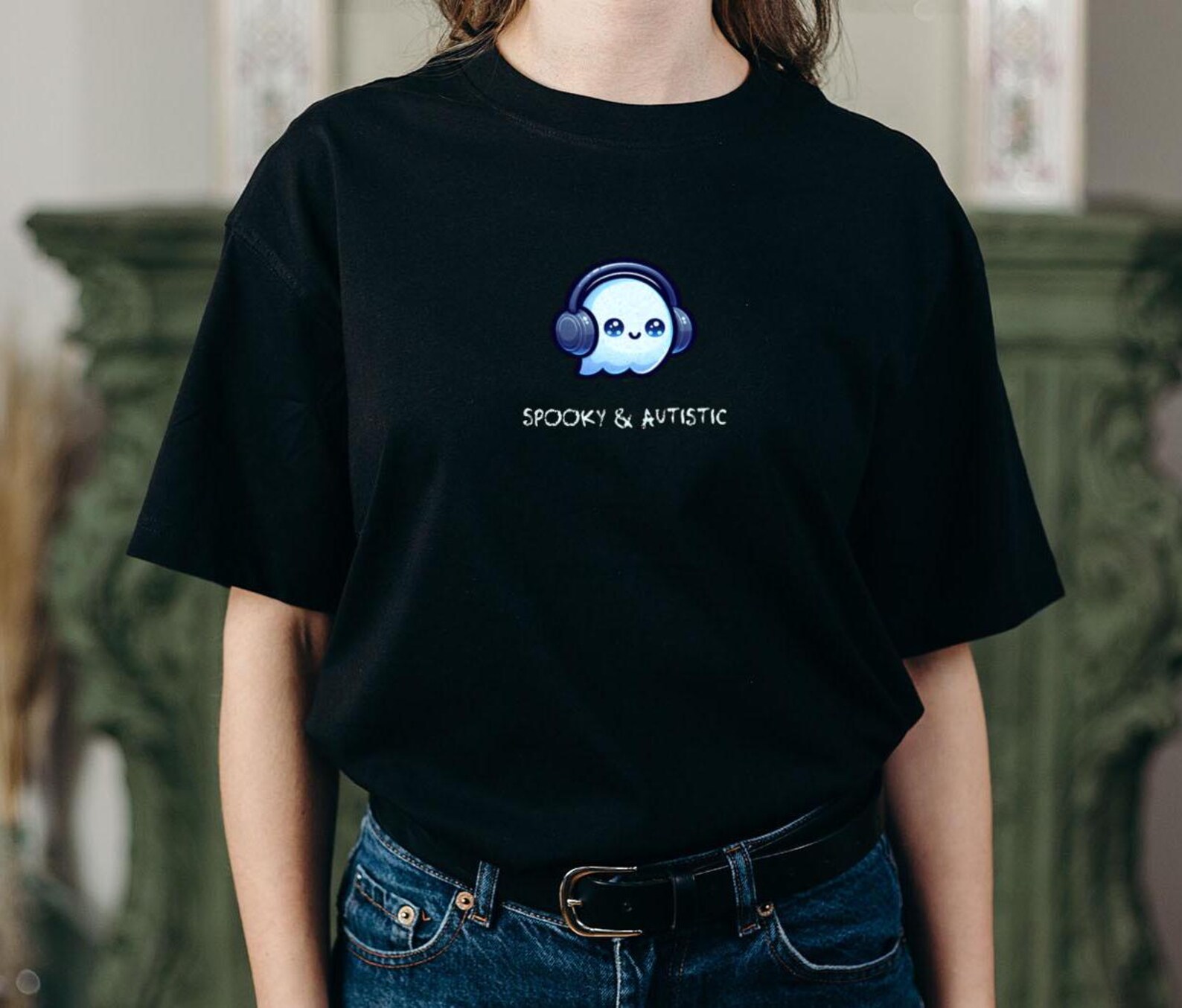 Ghost Spooky and Autistic Funny Meme Shirt, Ghost T-shirt, Cute Meme ...