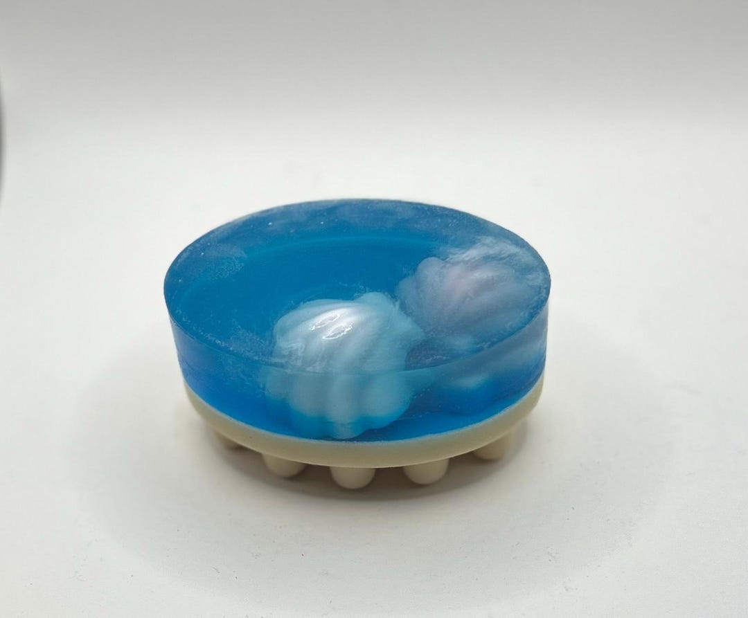 Sandy Beach Massage Soap Bar | Handmade Melt & Pour | Ocean Theme ...