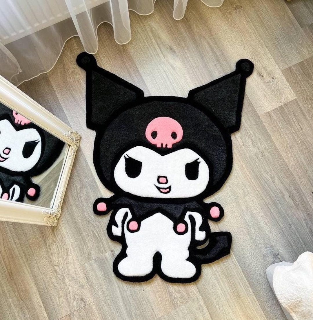 Cute Kuromi Rug/ Tufted Kuromi Rug/ Hello Kitty Rug/ Custom Rug - Etsy