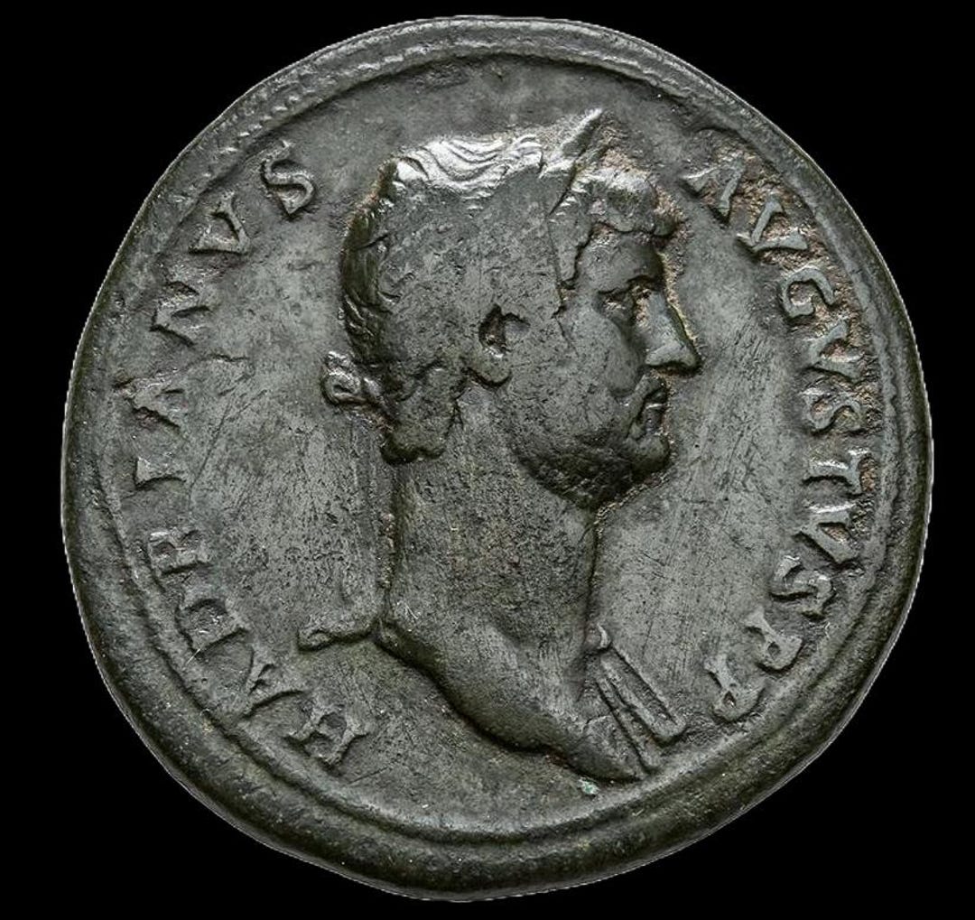 Roman Empire - Hadrian Bronze Sestertius | 120 AD | 29.23 G | 33.8 Mm ...