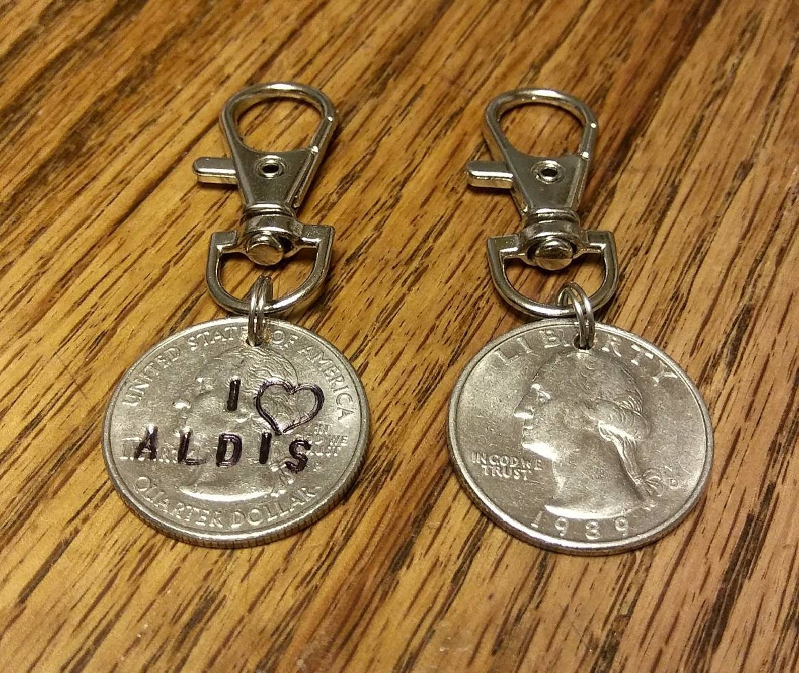 Aldi Quarter Key Chain Shopping Cart Coin Aldi's - Etsy