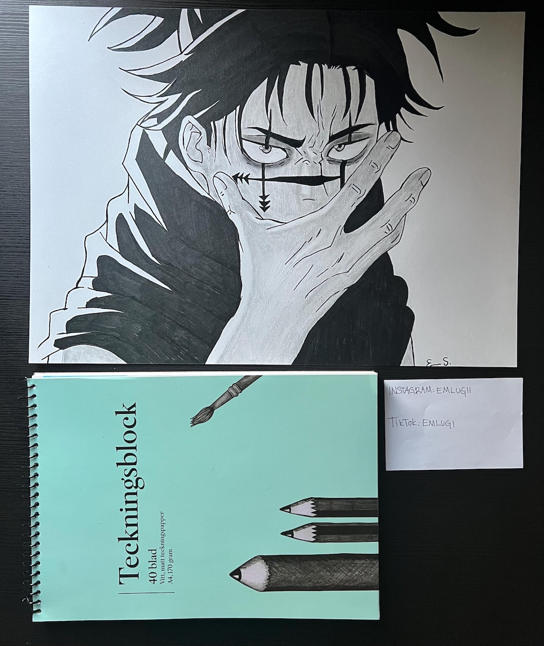 PRINT of Handmade Anime Drawing Jujutsu Kaisen Fanart Choso Drawing ...