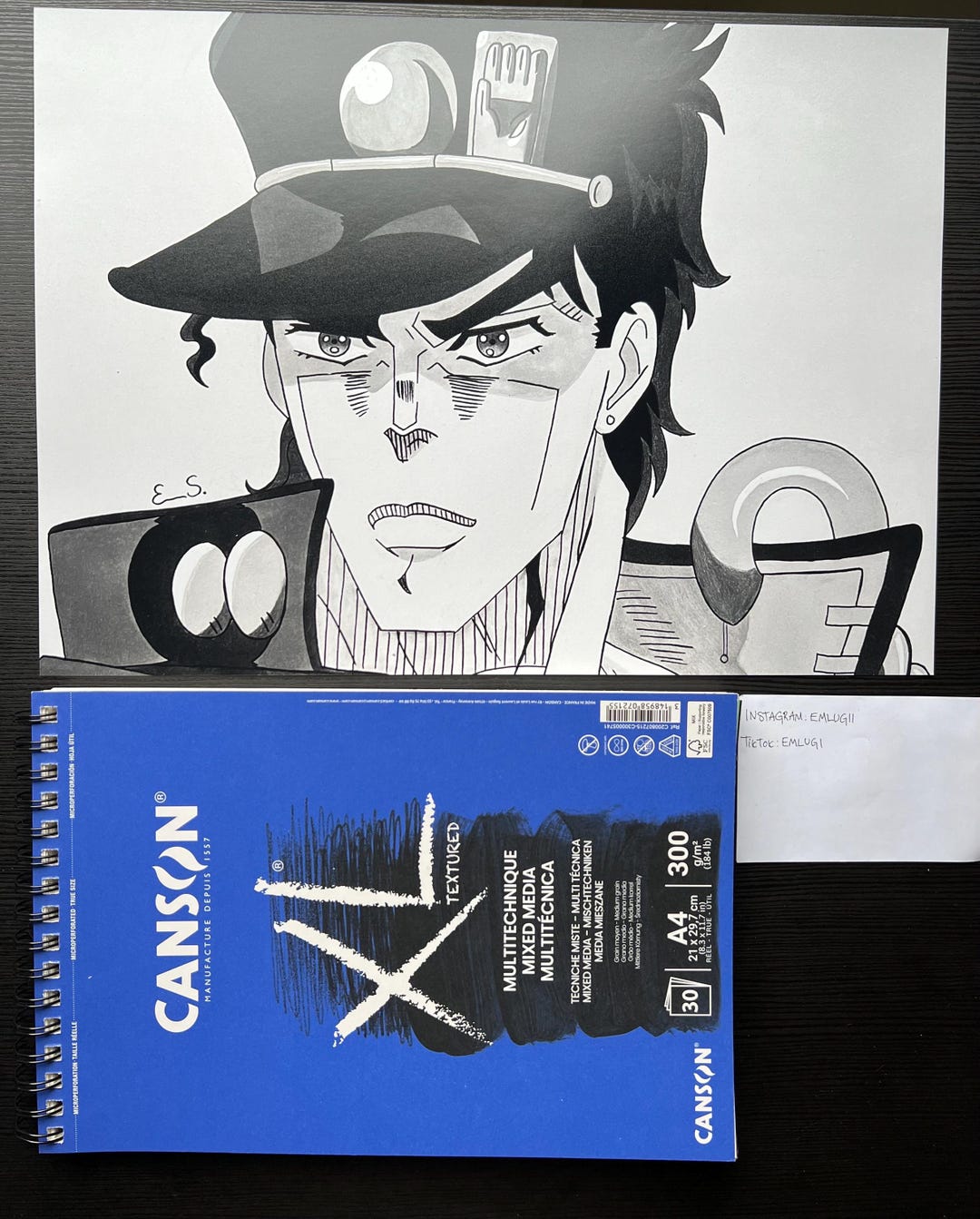 PRINT of Handmade Anime Drawing, Jojo's Bizarre Adventure Fanart ...