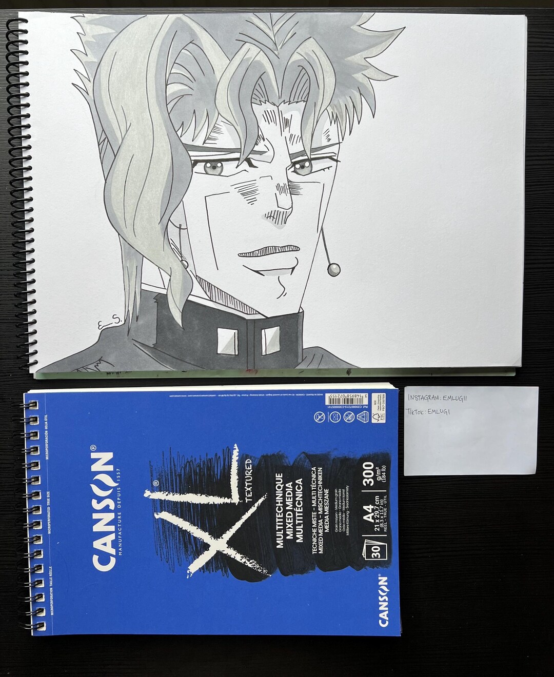 Handmade ORIGINAL Colored Pencil Anime Art, Jojo's Bizarre Adventure ...