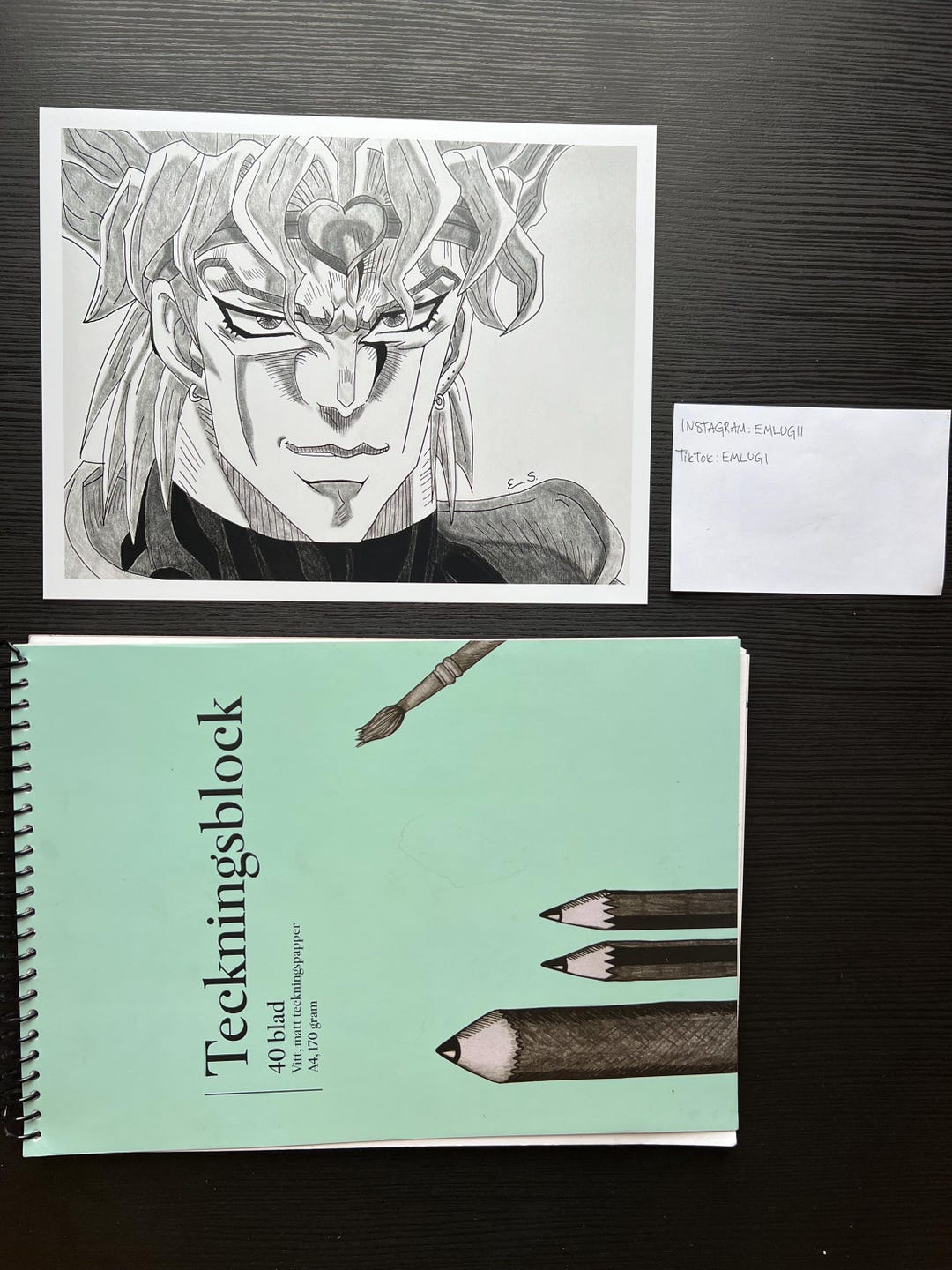 PRINT of Handmade Anime Drawing Joj0’s Bizarre Adventure Fanart DI0 ...