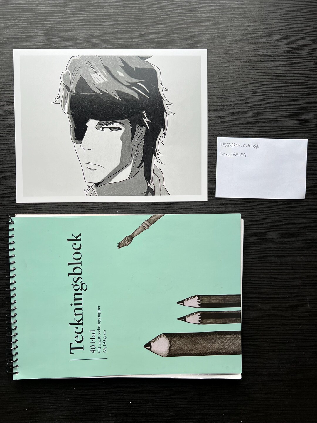 PRINT of Handmade Anime Art, Bleach Fanart, Sosuke Aizen Drawing - Gift ...
