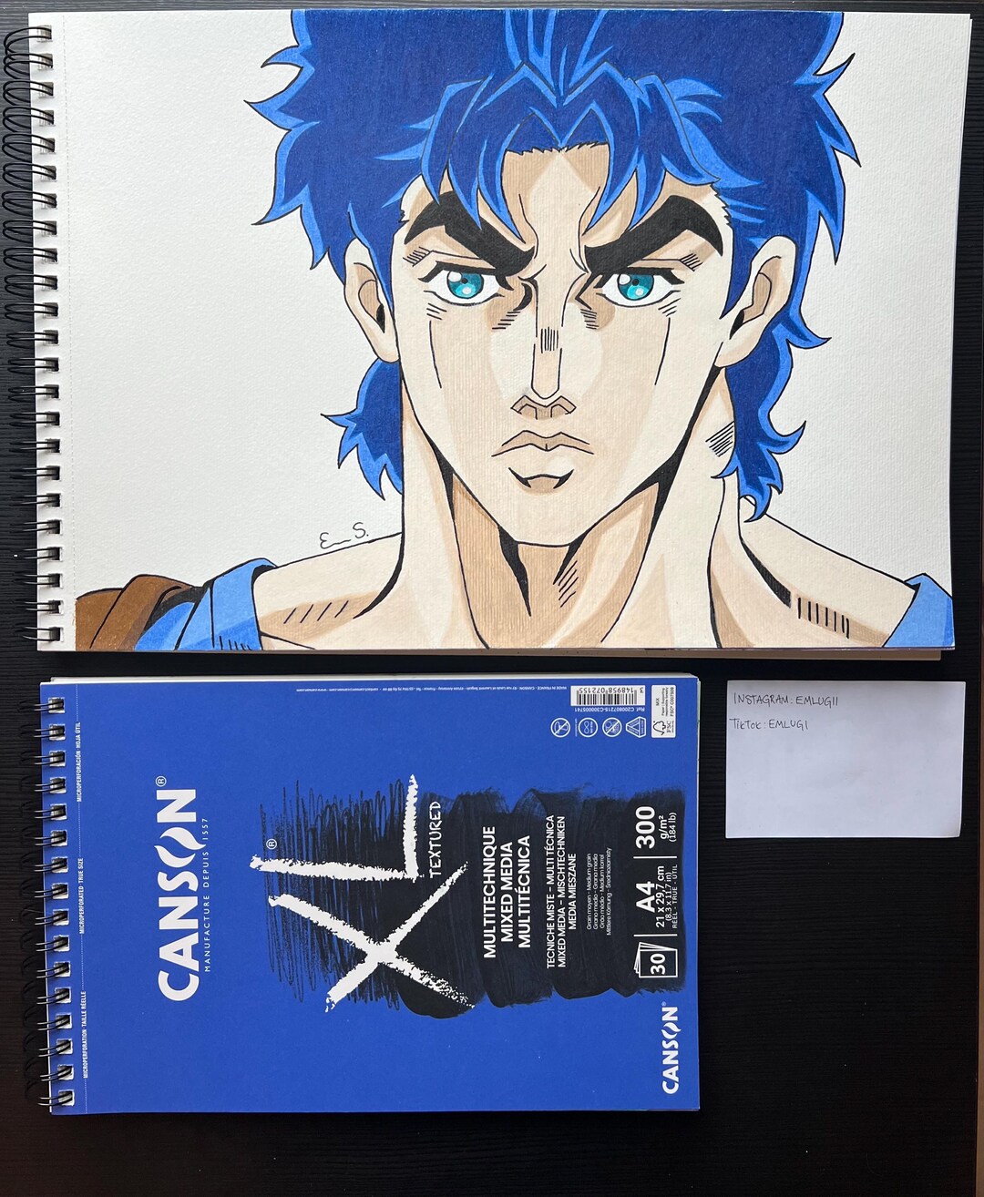 Handmade Anime Drawing, Jojo’s Bizarre Adventure Fanart, Jonathan ...