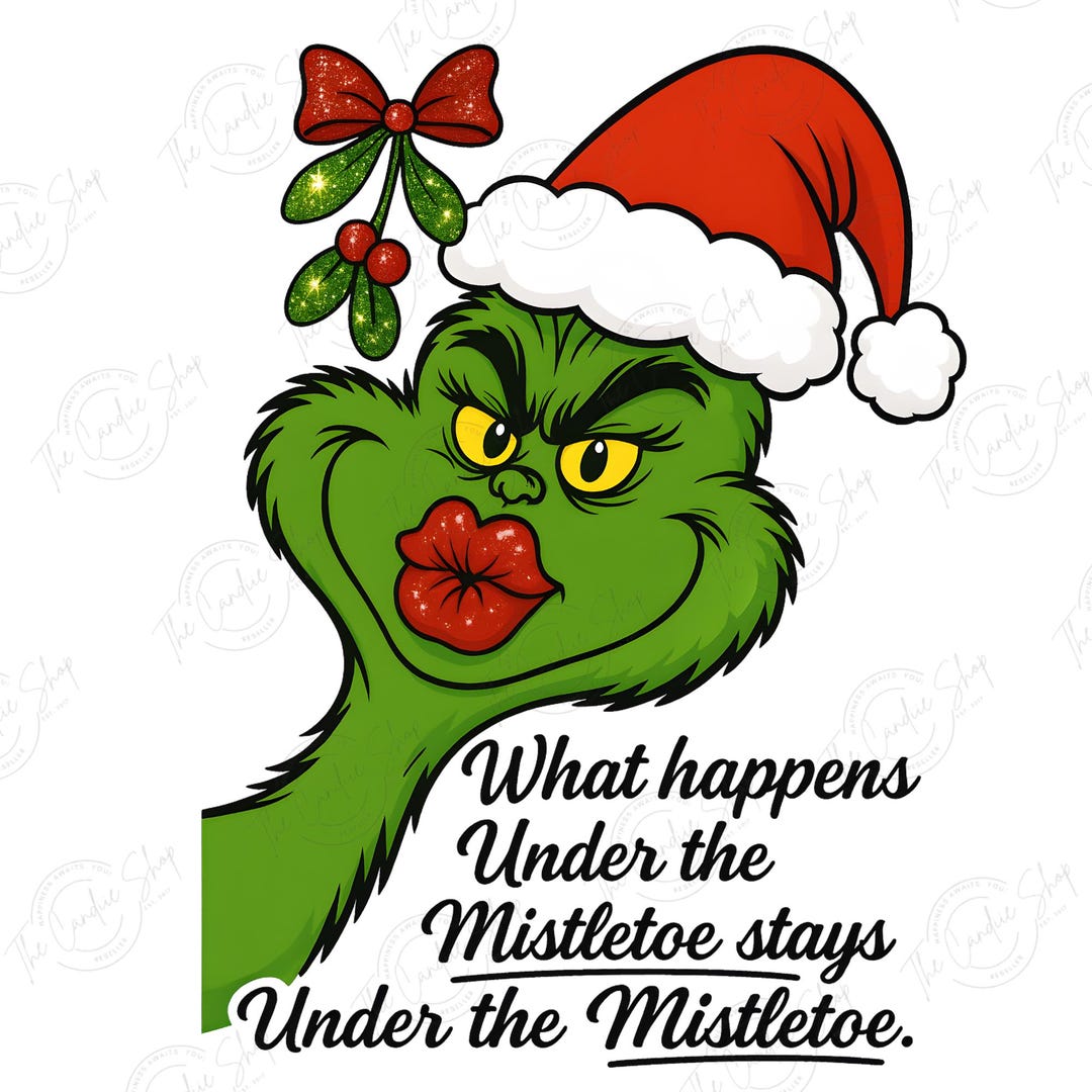 Kissy Holiday Character PNG | Mistletoe Digital Clipart | Christmas PNG ...