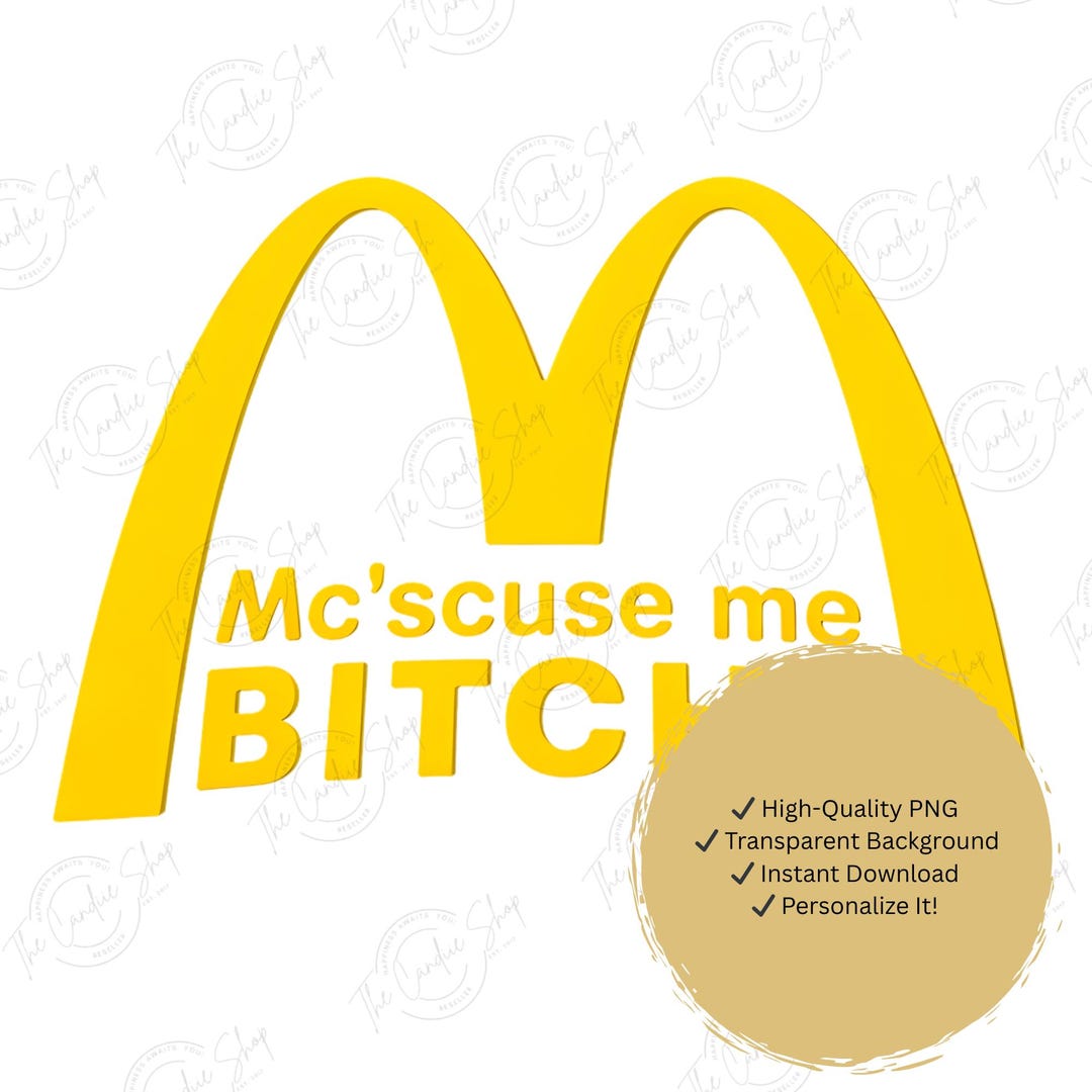Funny Fast Food Parody Png Digital Download Transparent Background ...