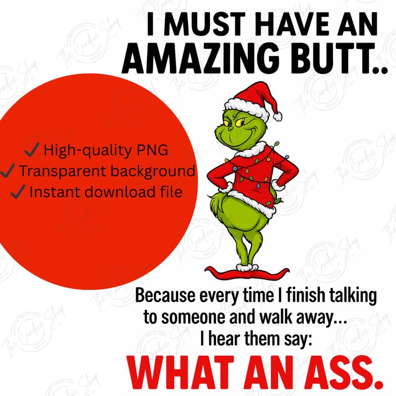 Grinch Butt - Etsy