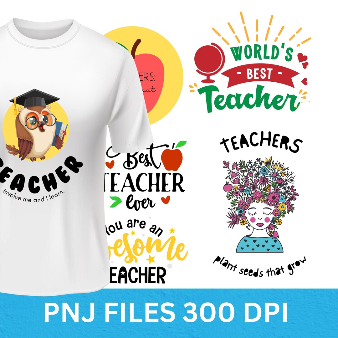 Teacher Png Teacher Svg Teacher Png Bundle Sublimination Commercial Use ...