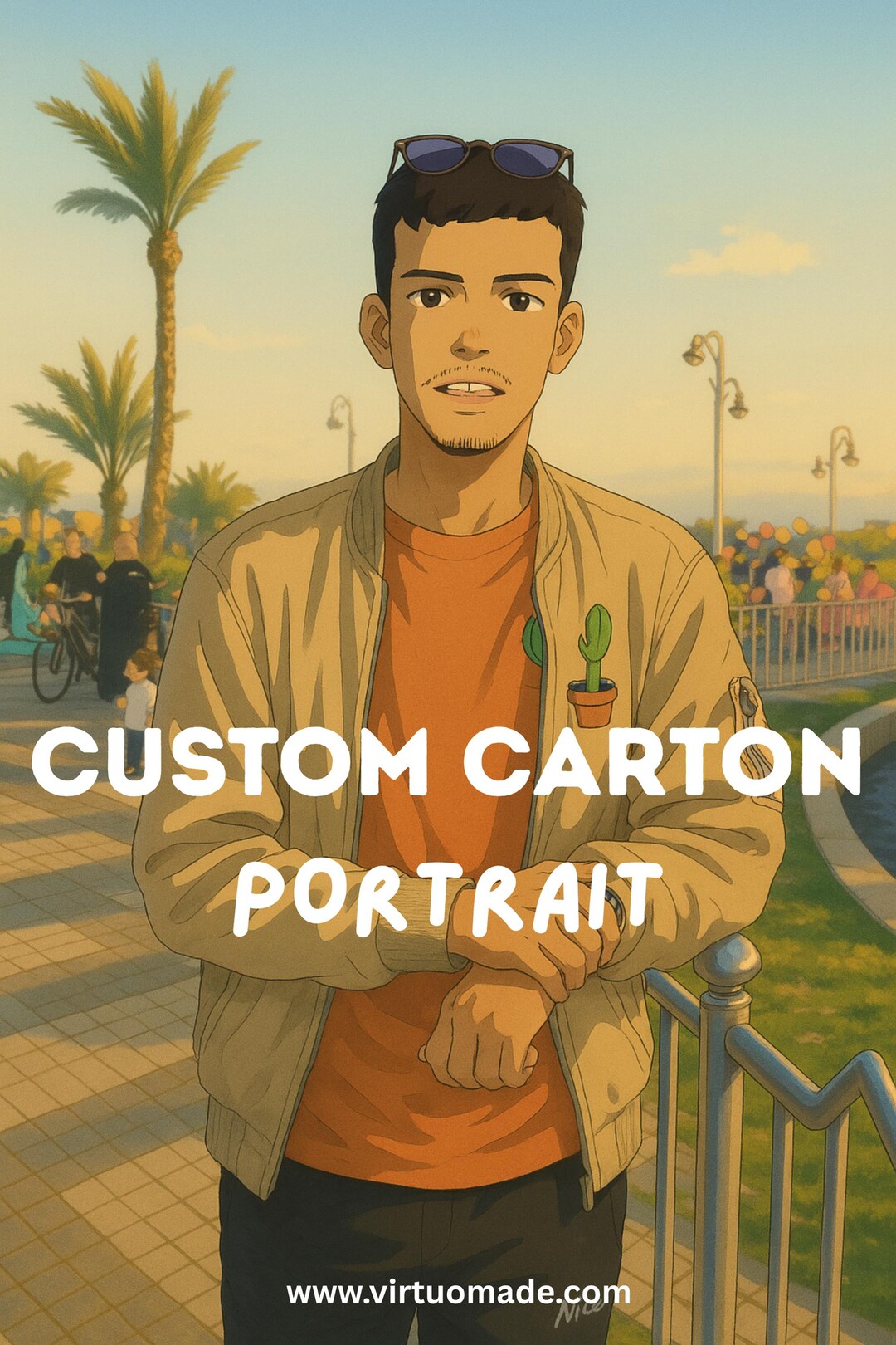 Custom Studio Ghibli-style Digital Portrait – Personalized Family or ...