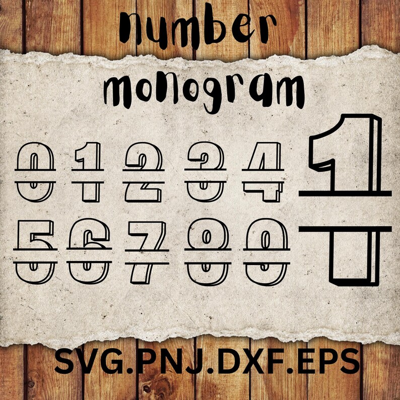 Numbers SVG Bundle, Numeral Numbers Svg, Number Monograms, Counting ...