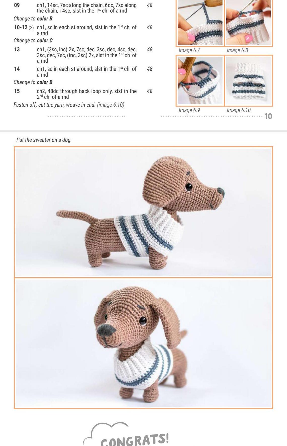 Dachshund Crochet Pattern - Etsy