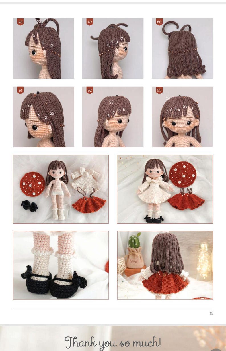 Girls Doll Crochet Pattern - Etsy
