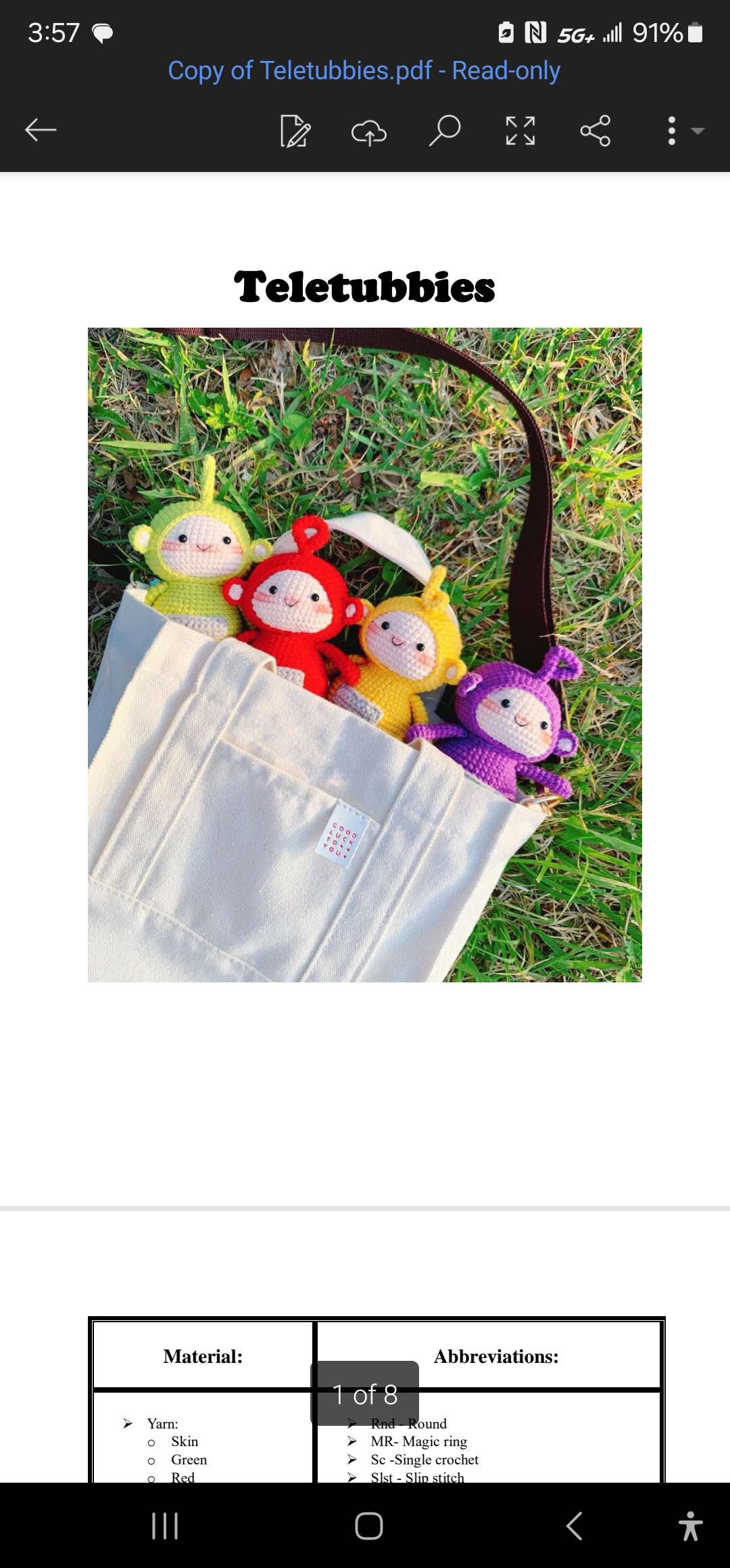 Teletubbies Crochet Pattern - Etsy UK