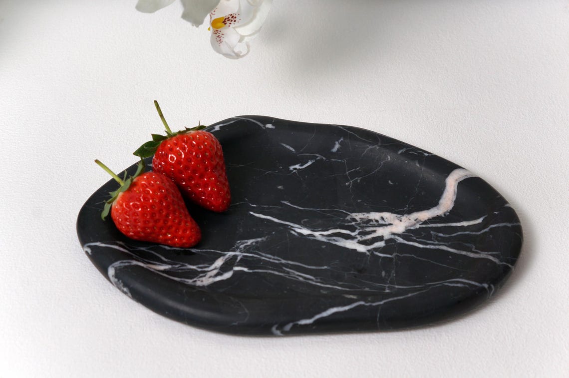 Irregular Cloud Marble Tray,jewelry Tray,bath Items,housewarming Gift ...