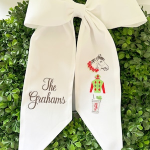 Horse Race Embroidered Wreath Sash, Horse Race Wreath Sash ...
