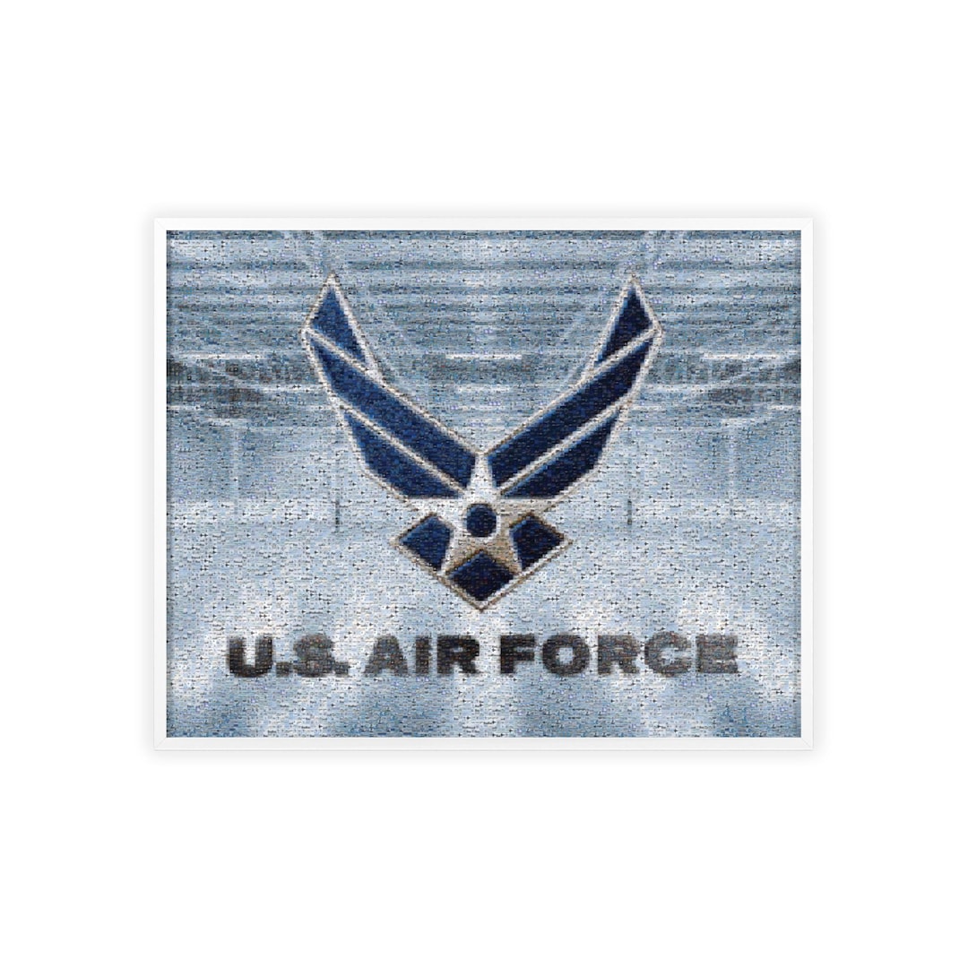 USAF Logo Photomosaic - Aviation and Space Collage - Military Wall Art ...