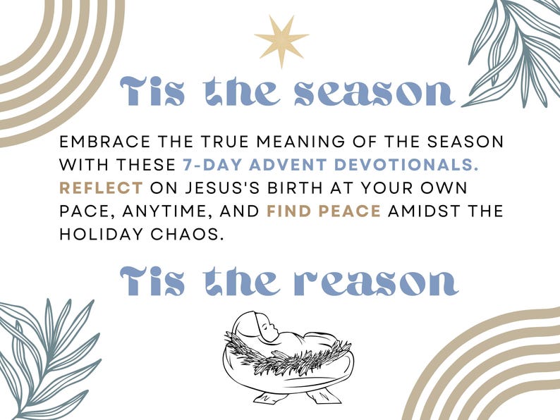 Christian Faith-based Printable 7-day Advent Devotional With Guided ...