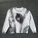 Remake Spray Paint Hand-painted Gothic Style Round Neck Sweatshirt - Etsy