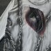 Remake Spray Paint Hand-painted Gothic Style Round Neck Sweatshirt - Etsy