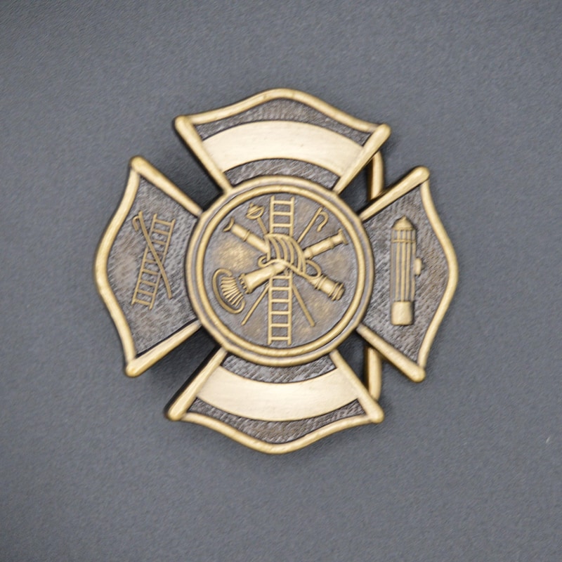 Brass Fire Department Belt Buckle - Etsy