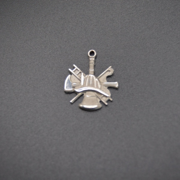 Firefighter Charm - Etsy