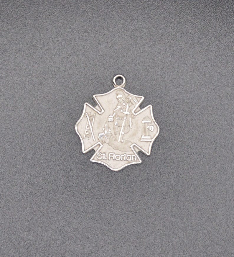 St. Florian (patron Saint of Firefighter's) Charm - Sterling Silver - Etsy
