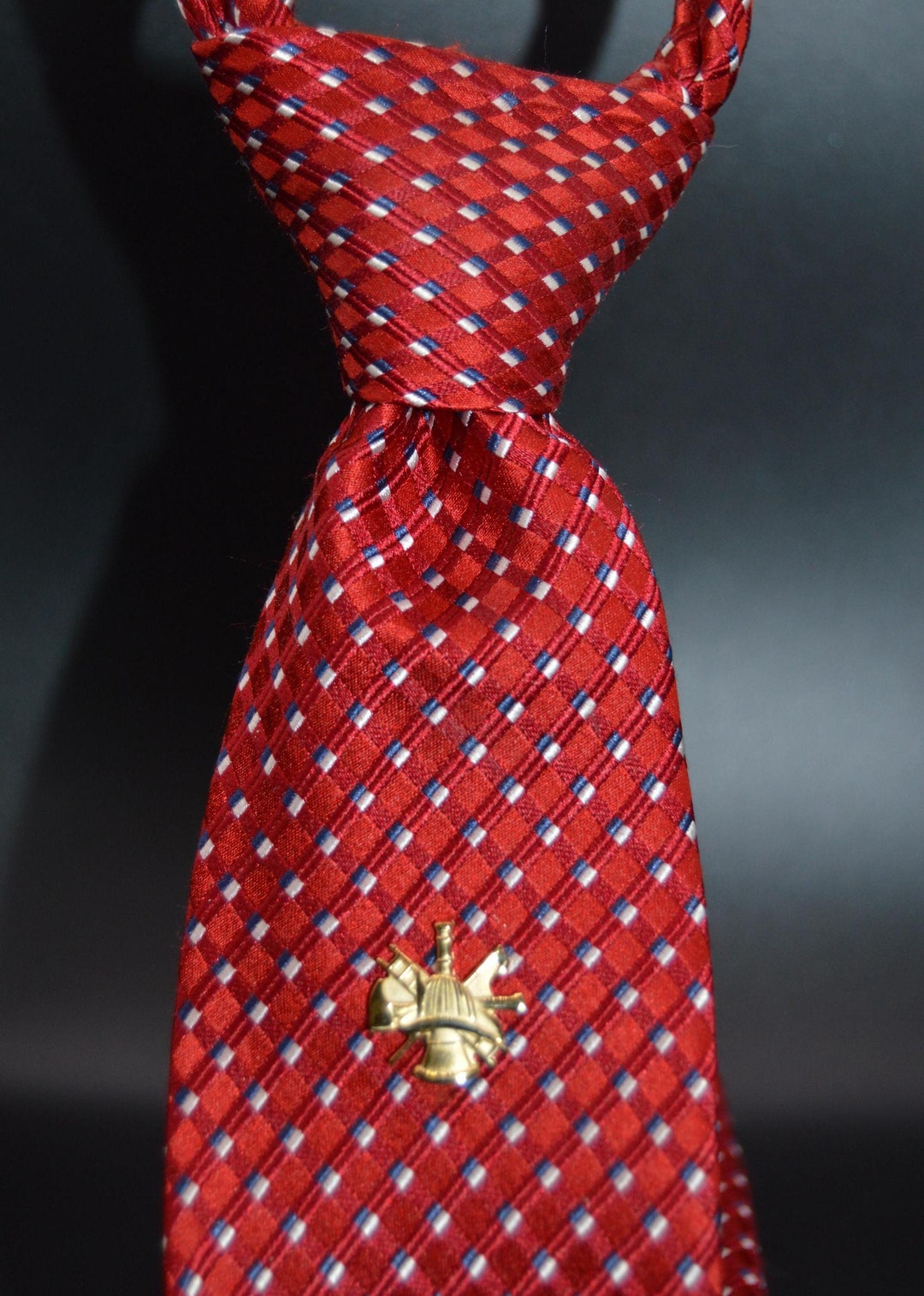 Fire Dept. Scramble Tie Tac - Polished Brass Finish - Etsy