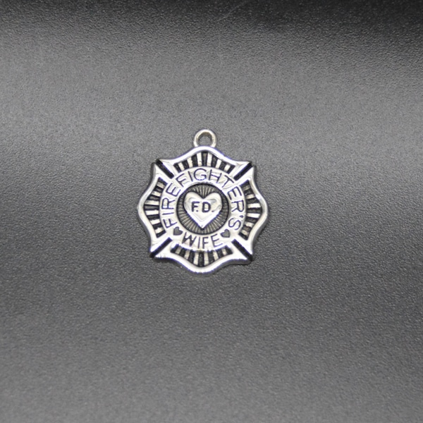 Firefighter Charm - Etsy