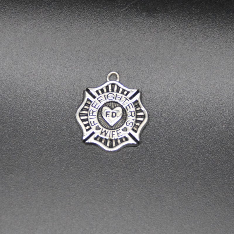 Firefighter Charm - Etsy