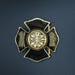5 Crossed Bugles for Fire Department Service Ranking (chief) - Vector ...