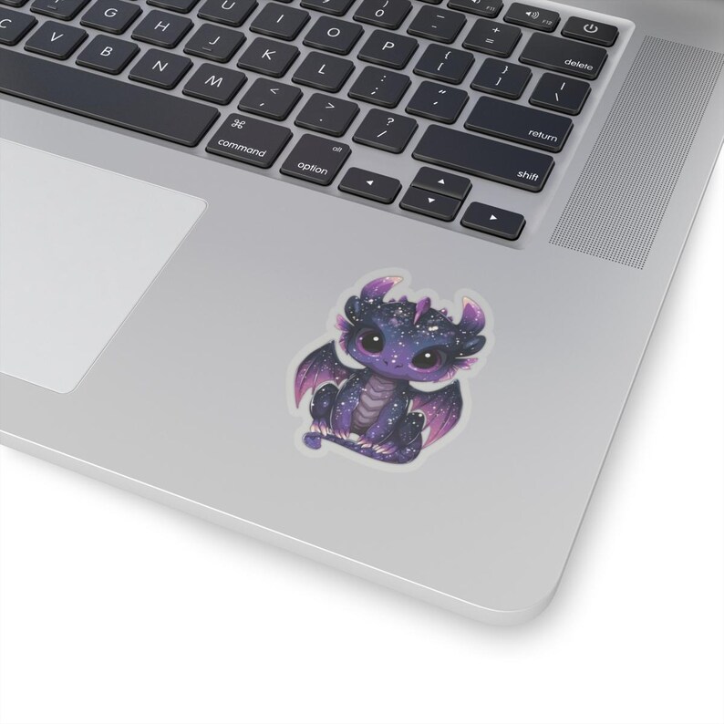 Chibi Nebula Dragon Stickers, Cute Galaxy Vinyl Decal, Laptop Decal ...