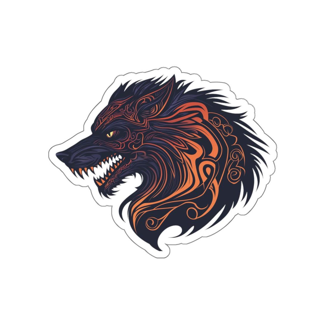 Fenrir Sticker, Norse Mythology Graphic Sticker, Laptop Decal, Phone ...