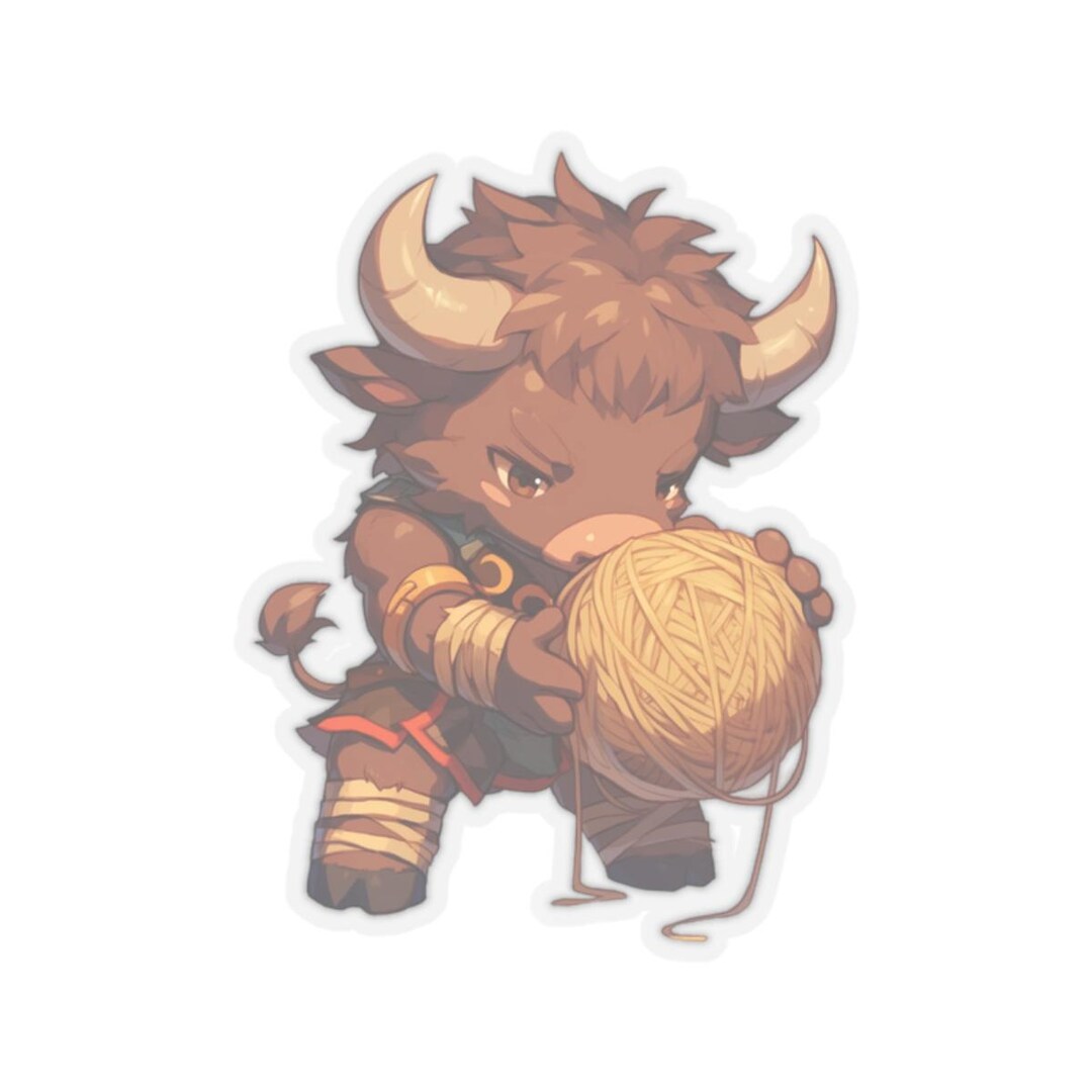 Minotaur Sticker, Mythical Creature Decal, Bull Head Mythology Art ...