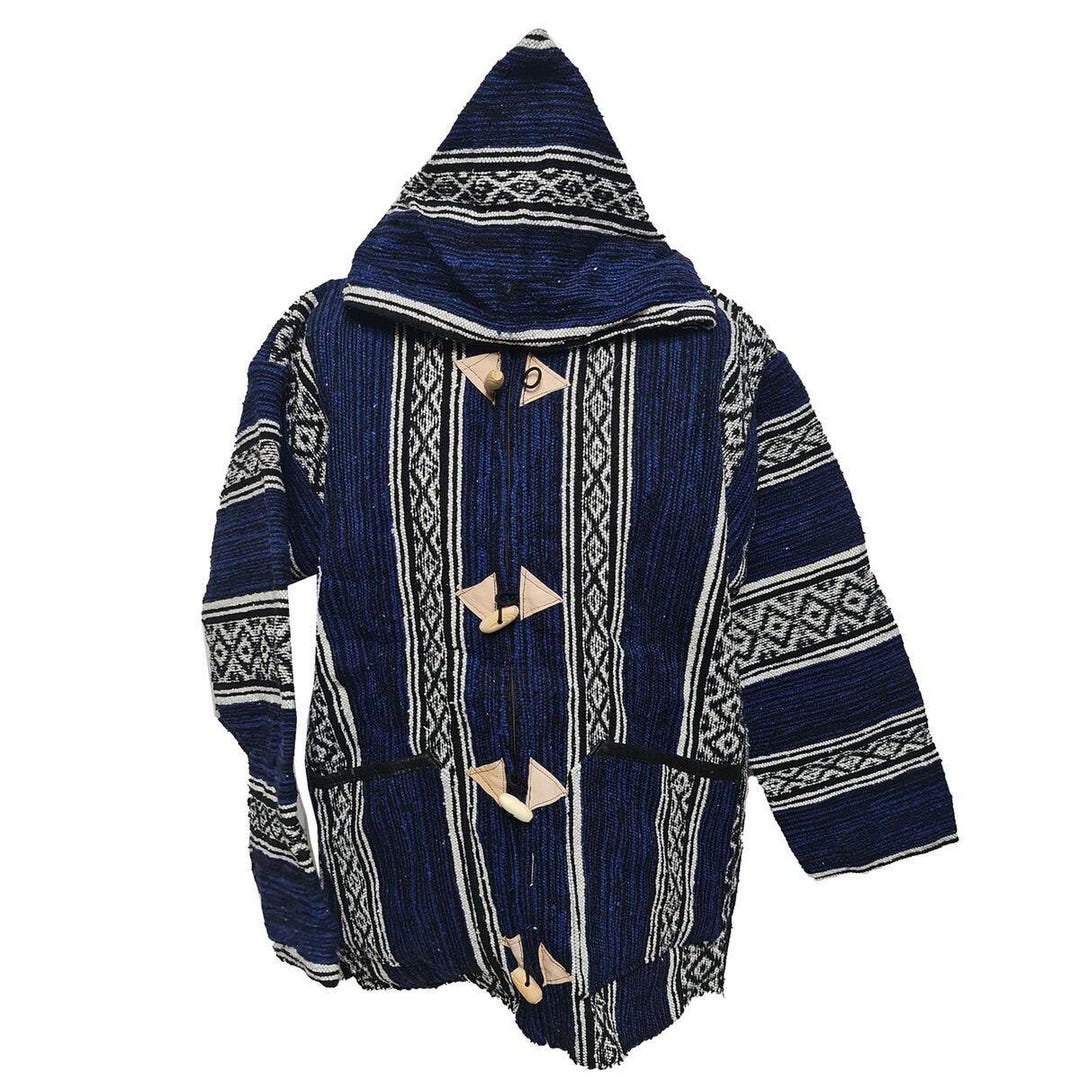Moroccan Wool Jacket for Winter, Amazigh Handmade Striped Jacket ...