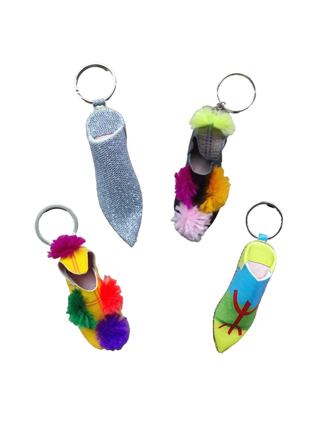 Moroccan Slipper Keychains, Souvenir From Morocco, Handmade Berber ...