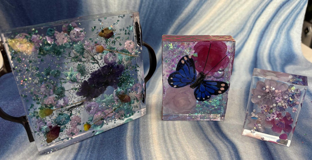 Three Piece Display Set Cast From Resin - Etsy