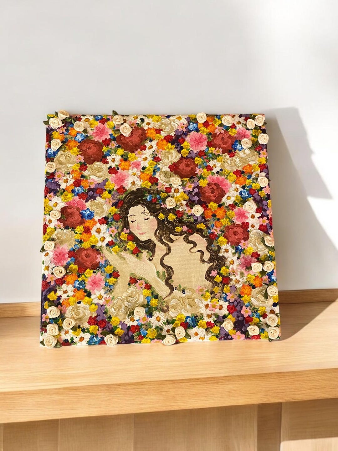 Flower Nymph Oil Painting - Etsy