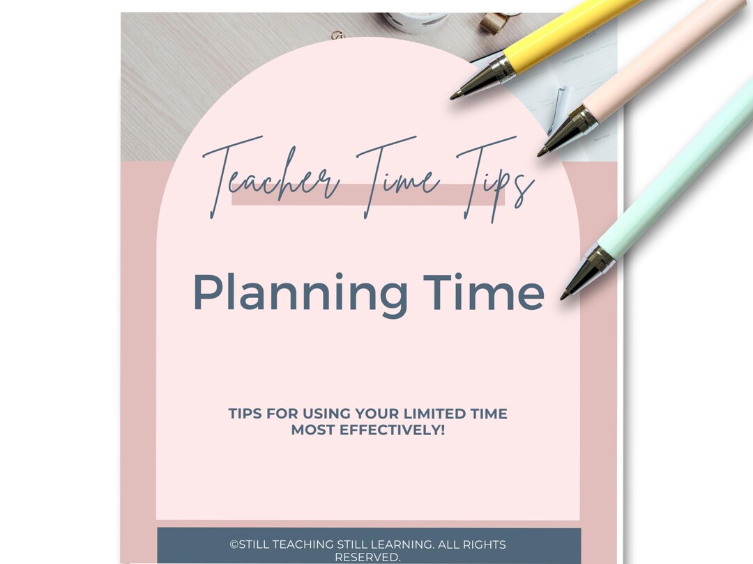Ebook for Teachers - Teacher Time Tips for Planning Time, Practical ...